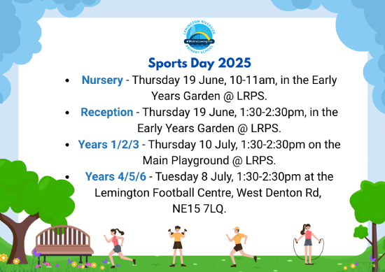 Lemington Riverside Primary School - Sports Days 2025